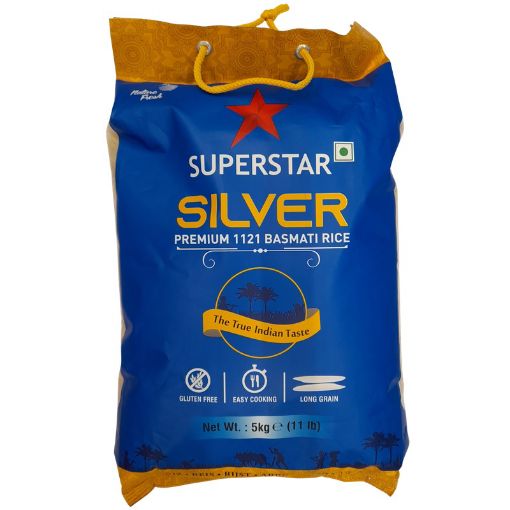 Winners | SUPERSTAR SILVER BASMATI RICE 1121 5KG